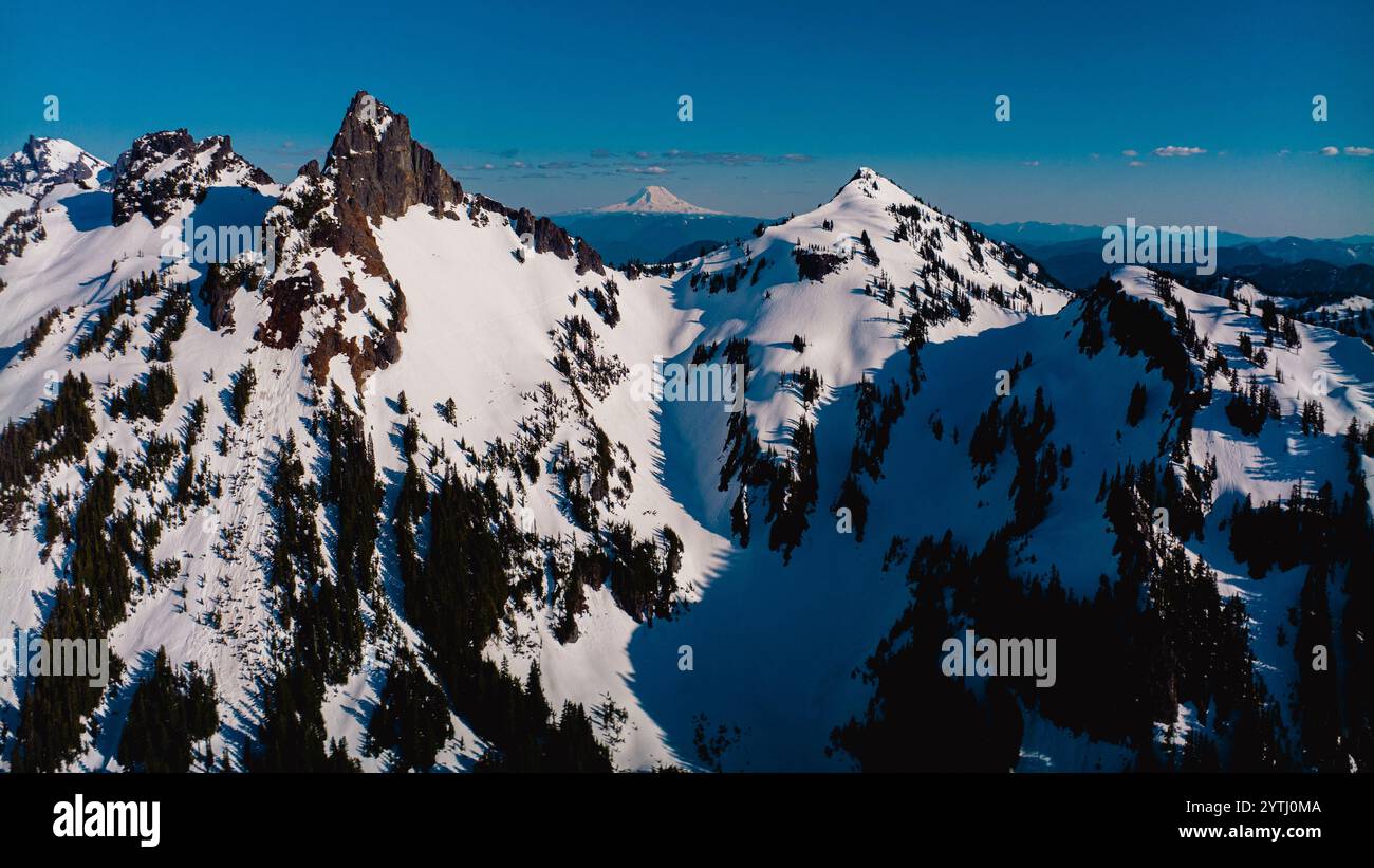 MAY 2024, MOUNT RANIER NATIONAL PARK, Washington - view of Mount ...