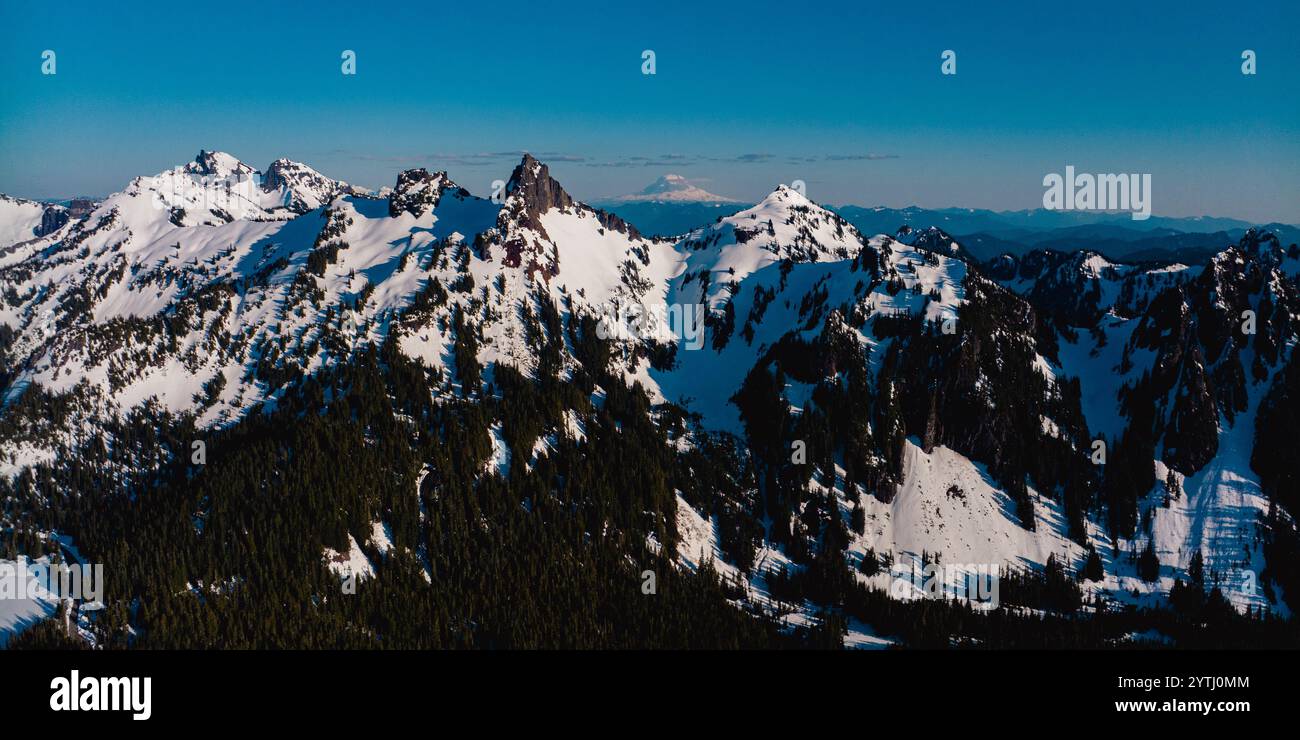 MAY 2024, MOUNT RANIER NATIONAL PARK, Washington - view of Mount ...