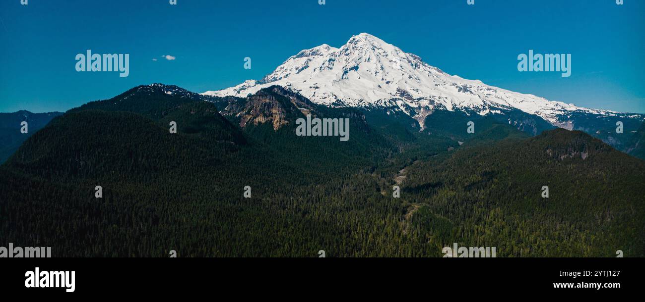MAY 2024, MOUNT RANIER NATIONAL PARK, Washington - view of Mount Ranier ...