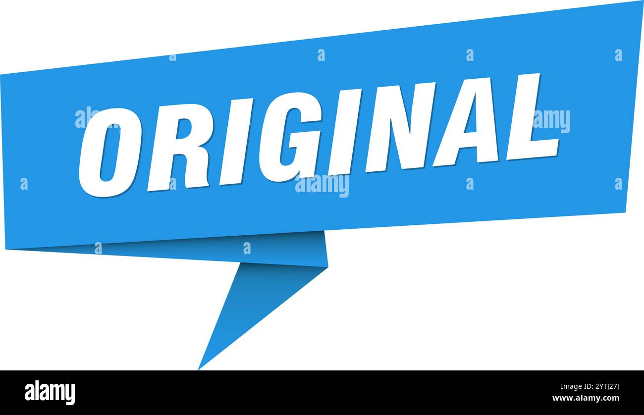 original banner. original speech bubble, label, sticker, ribbon, sign ...