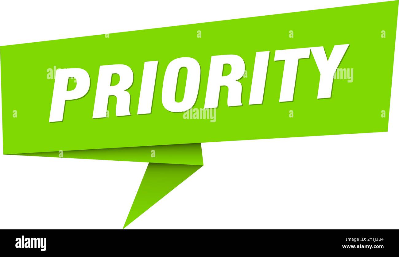 priority banner. priority speech bubble, label, sticker, ribbon, sign ...