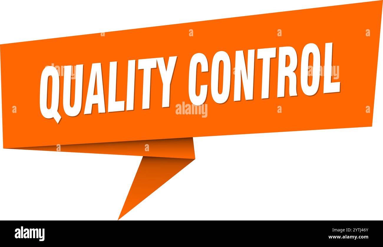 quality control banner. quality control speech bubble, label, sticker ...