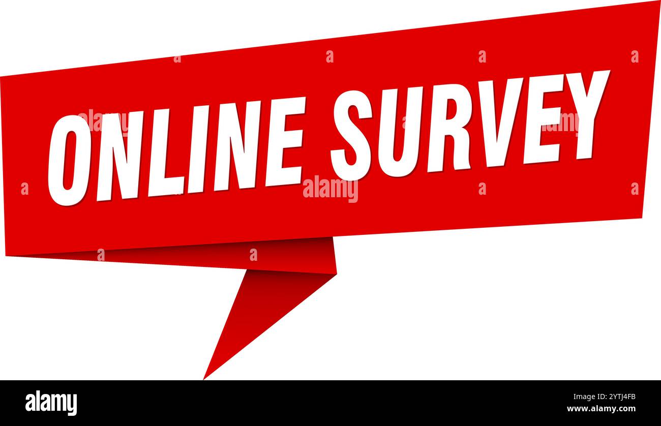 online survey banner. online survey speech bubble, label, sticker ...