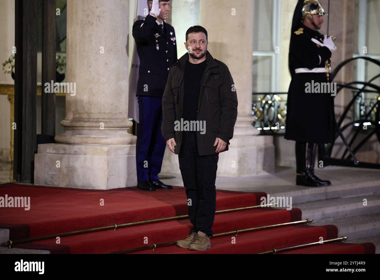 Paris, France. 07th Dec, 2024. Ukraine's President Volodymyr Zelensky ...
