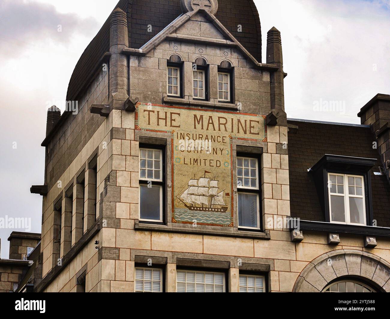 Artistic grandeur: Façade of The Marine Insurance Company Limited ...