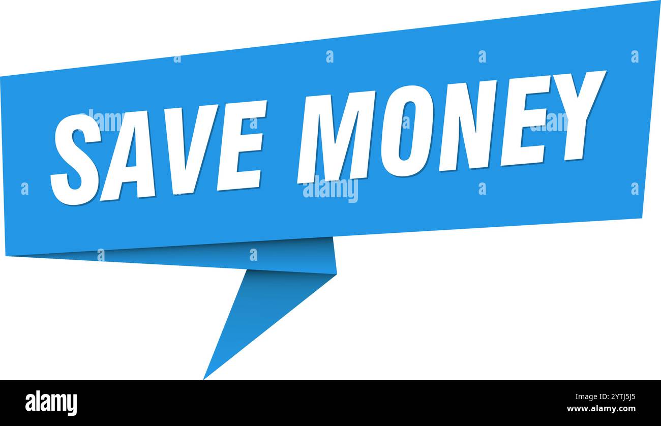 save money banner. save money speech bubble, label, sticker, ribbon ...