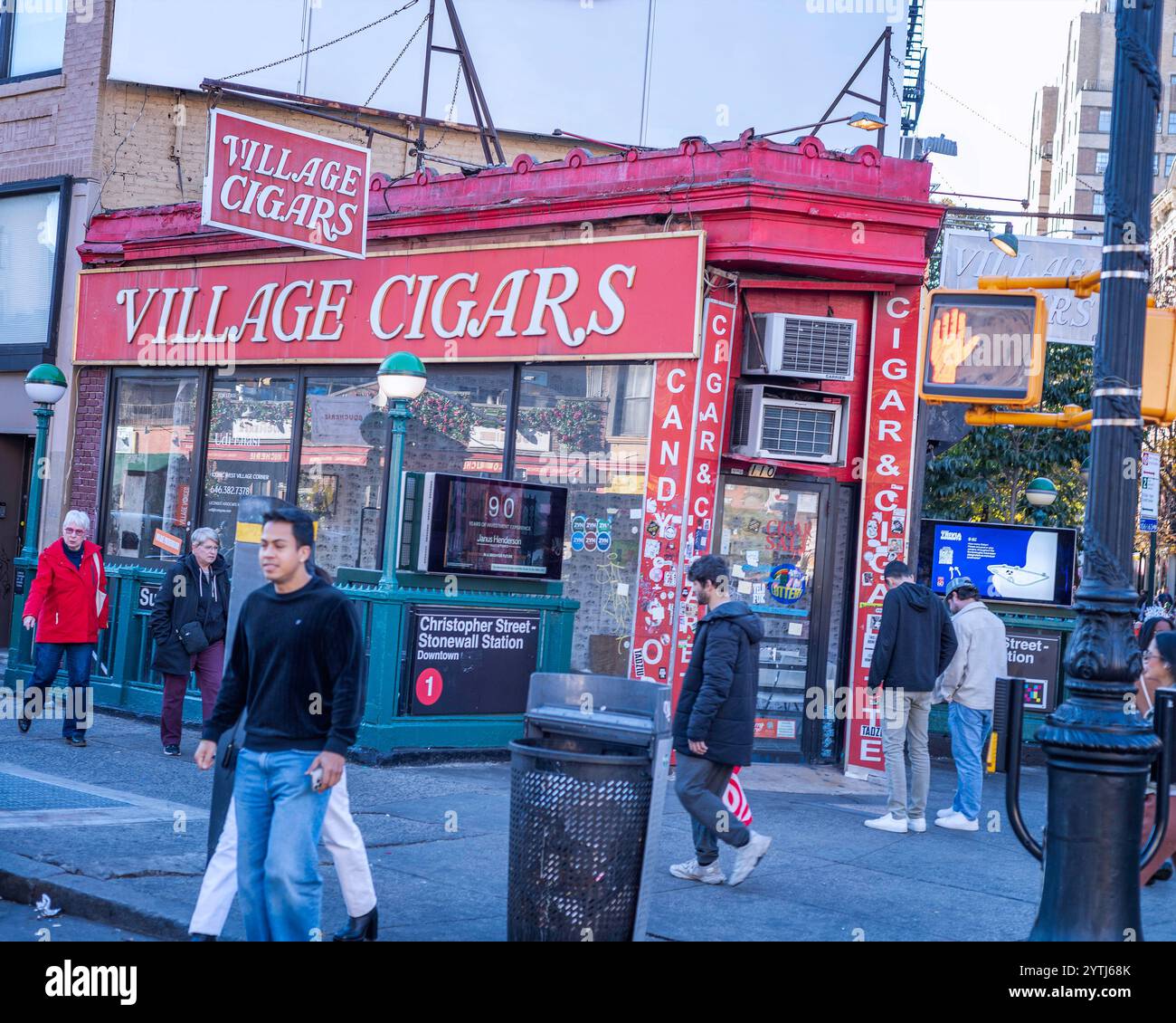New York, New York, USA – October 27, 2024: Exterior of Village Cigars ...