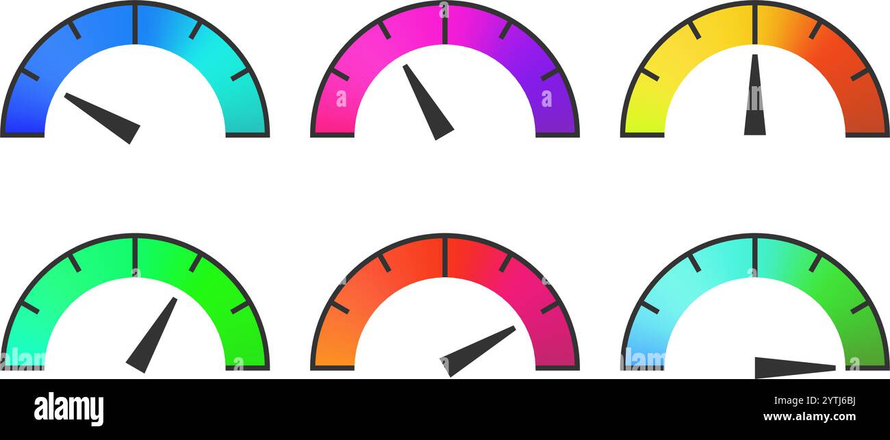 Speedometer Gauge Meter Icons Vector Illustration Stock Vector Image And Art Alamy