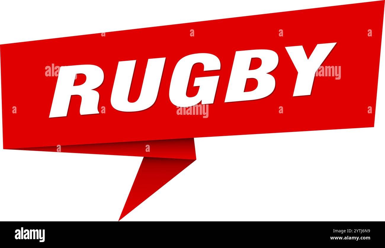 rugby banner. rugby speech bubble, label, sticker, ribbon, sign ...