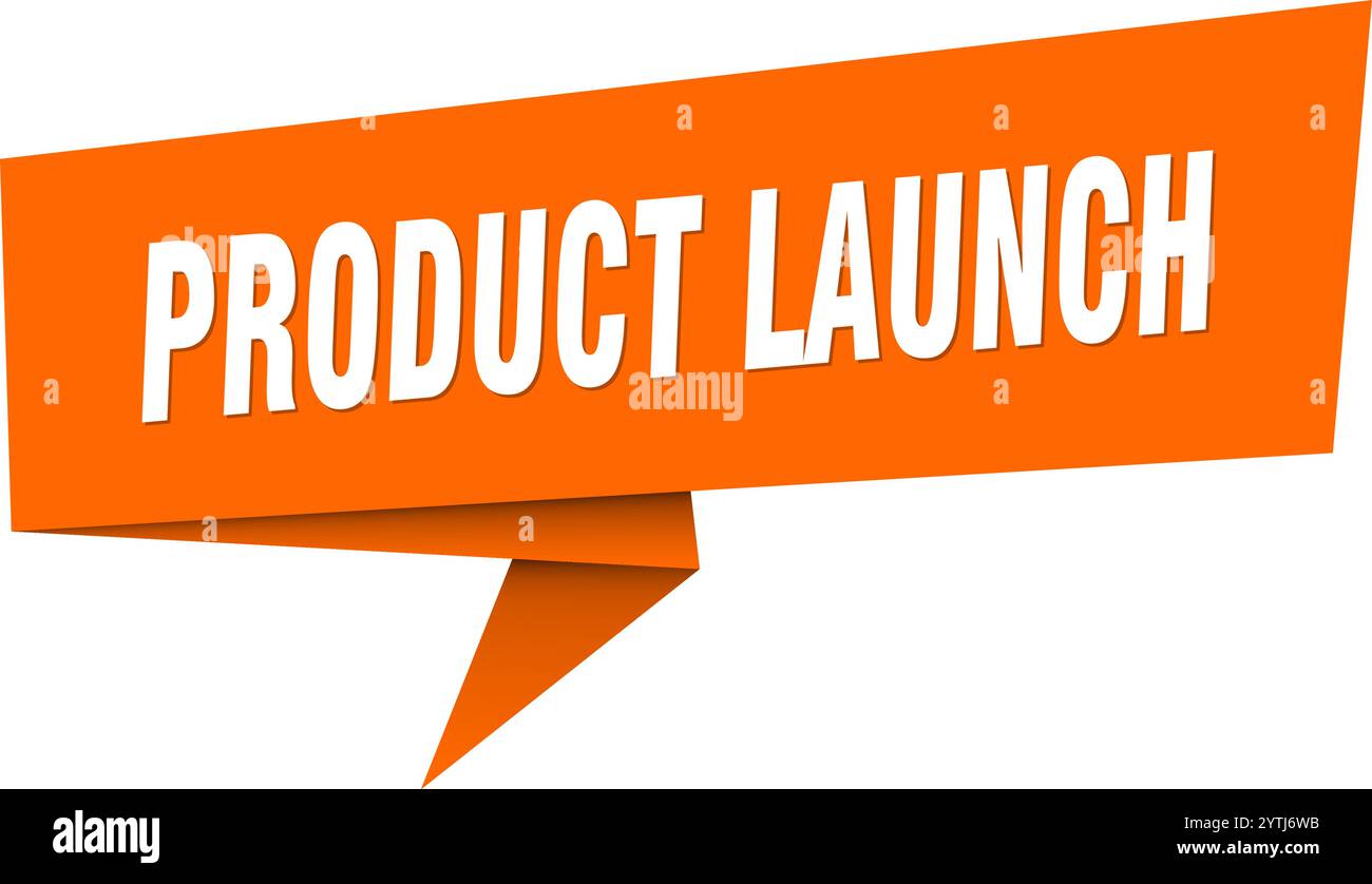 product launch banner. product launch speech bubble, label, sticker ...