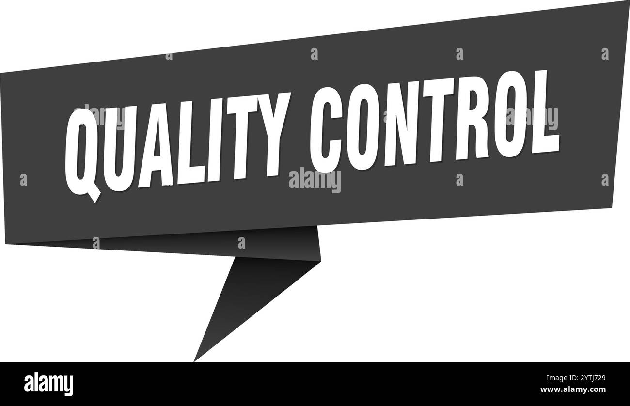 quality control banner. quality control speech bubble, label, sticker ...