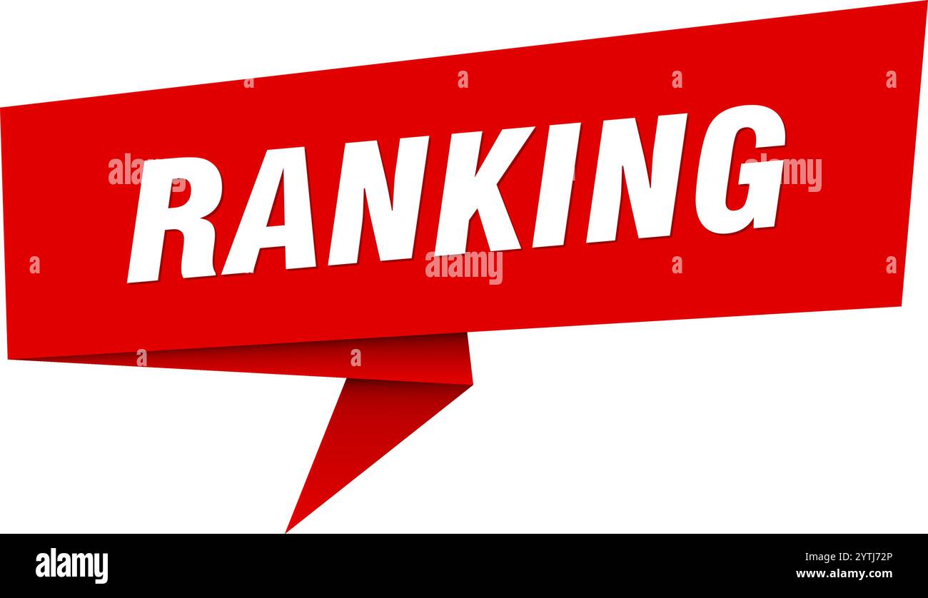 ranking banner. ranking speech bubble, label, sticker, ribbon, sign ...