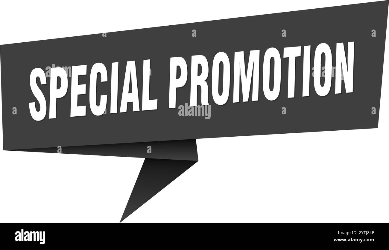 special promotion banner. special promotion speech bubble, label ...