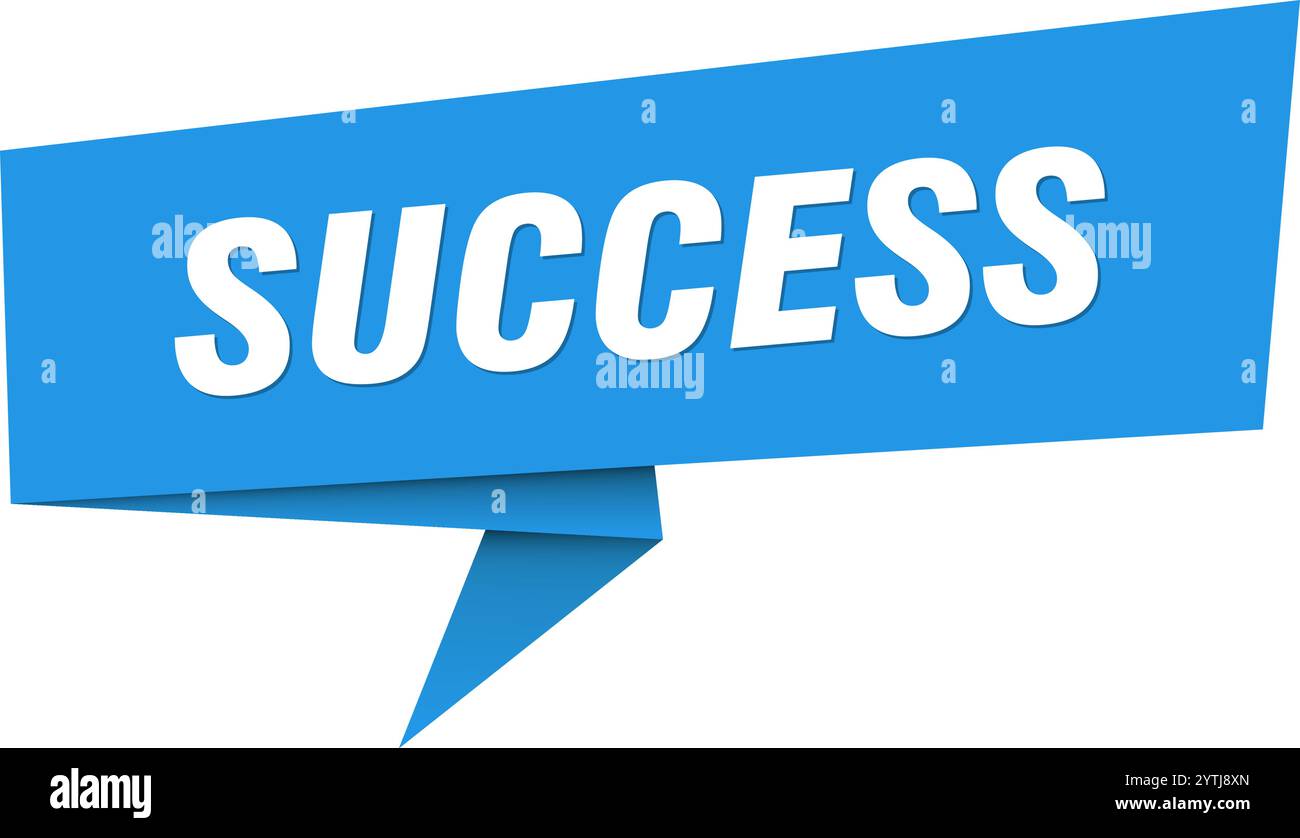 success banner. success speech bubble, label, sticker, ribbon, sign ...