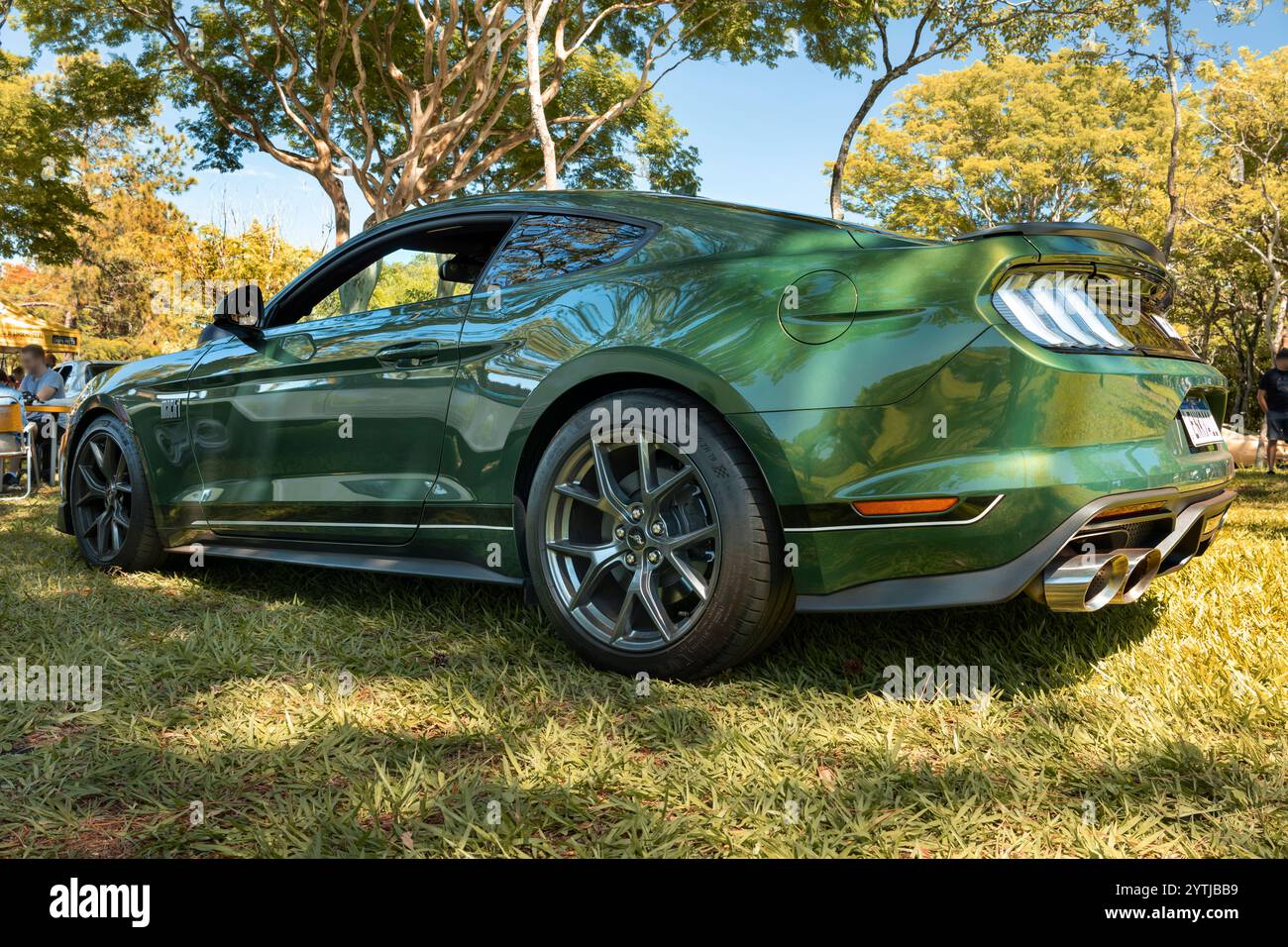 2022 Ford Mustang Mach 1 on exhibition at the monthly meeting of cars ...