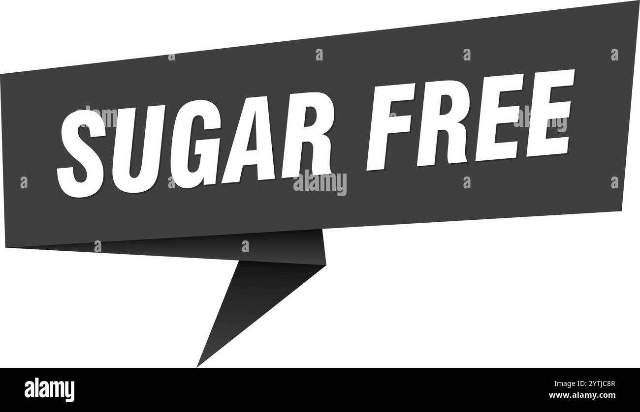 sugar free banner. sugar free speech bubble, label, sticker, ribbon ...