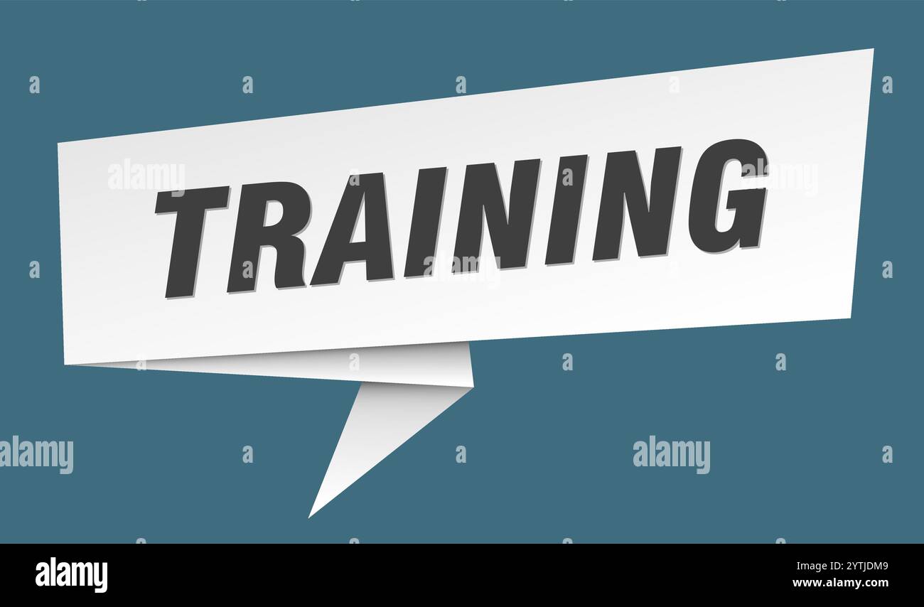 training banner. training speech bubble, label, sticker, ribbon, sign ...
