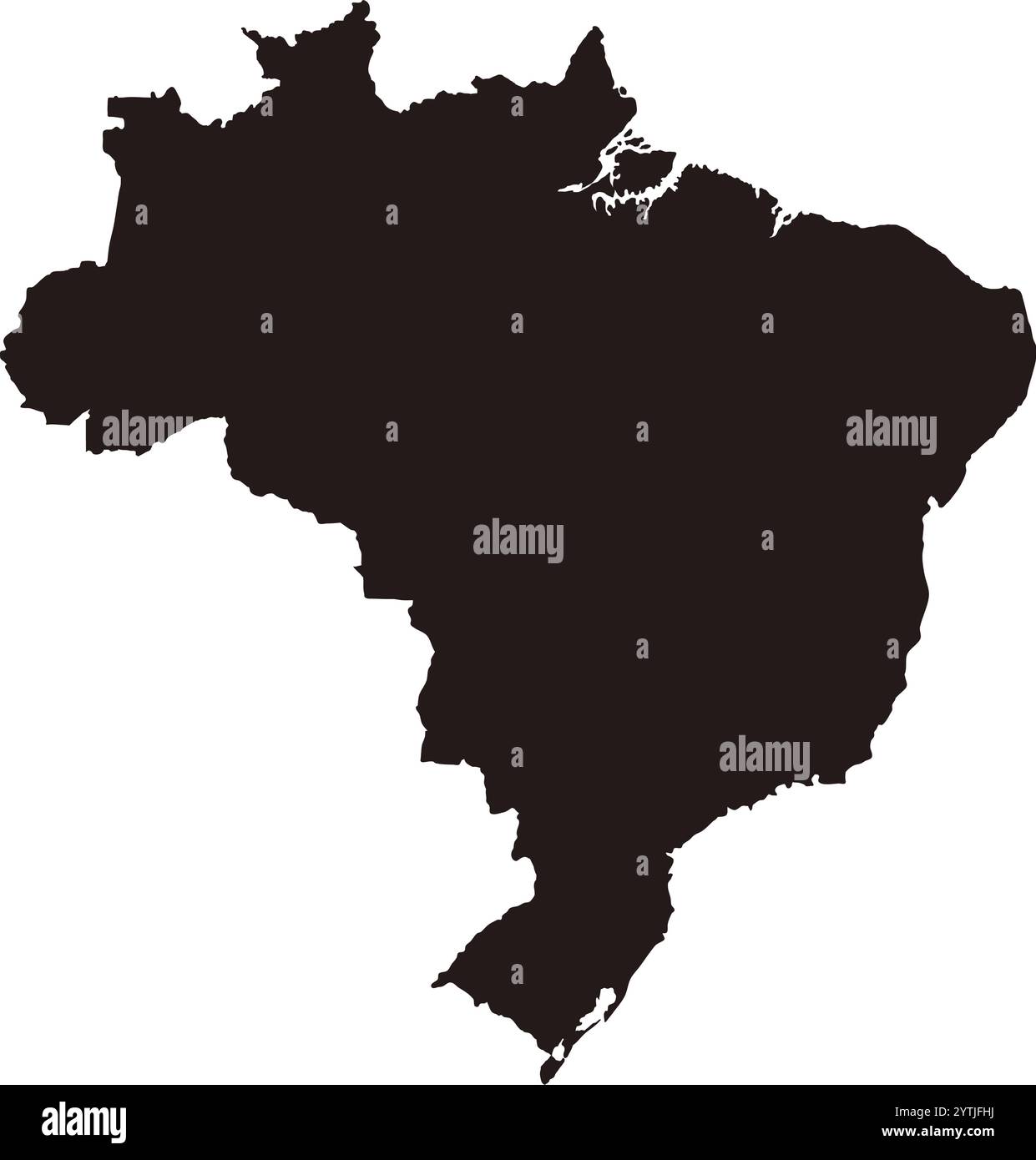 brazil silhouette simple vector illustration Stock Vector Image & Art ...