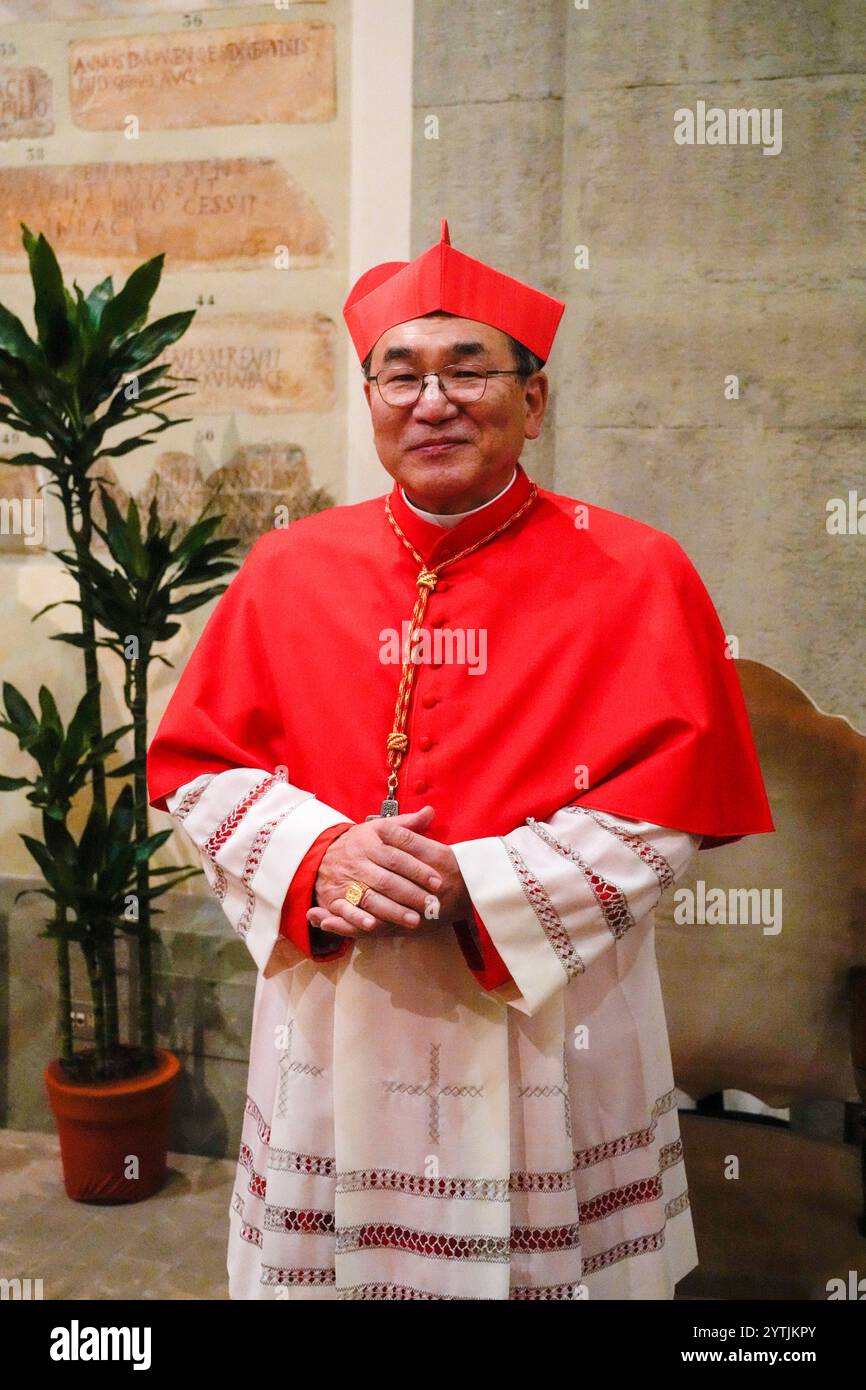 Cardinal Tarcisio Isao Kikuchi, Archbishop of Tökyõ, Japan, poses after ...