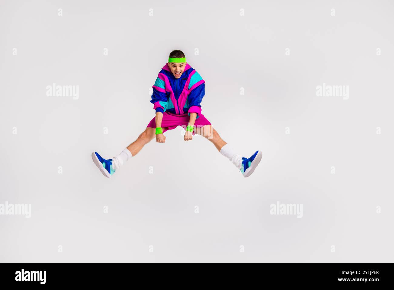 Vibrant young man leaps hi-res stock photography and images - Alamy