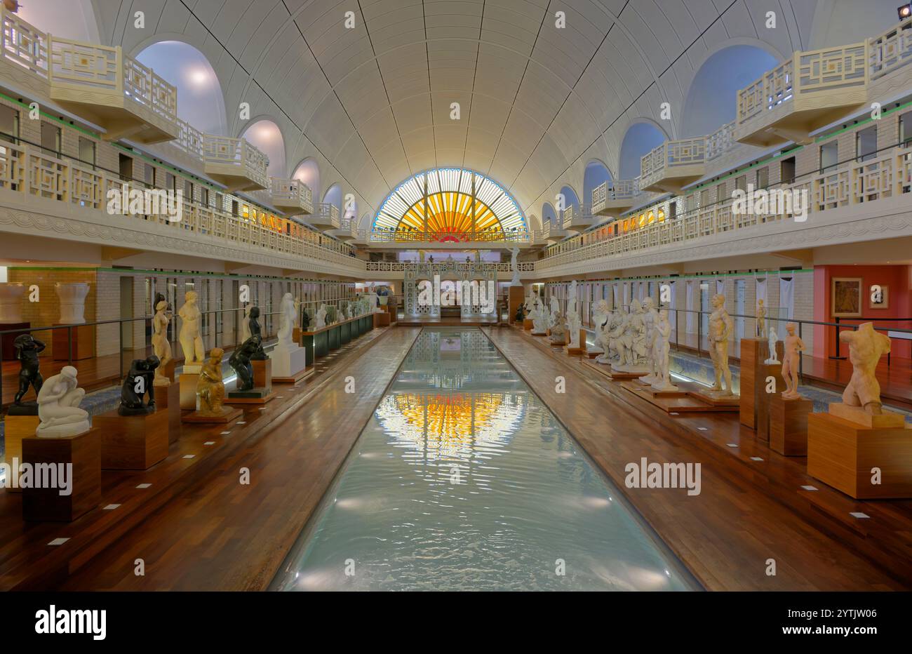 A stunning indoor view of an art gallery called La Piscine featuring ...