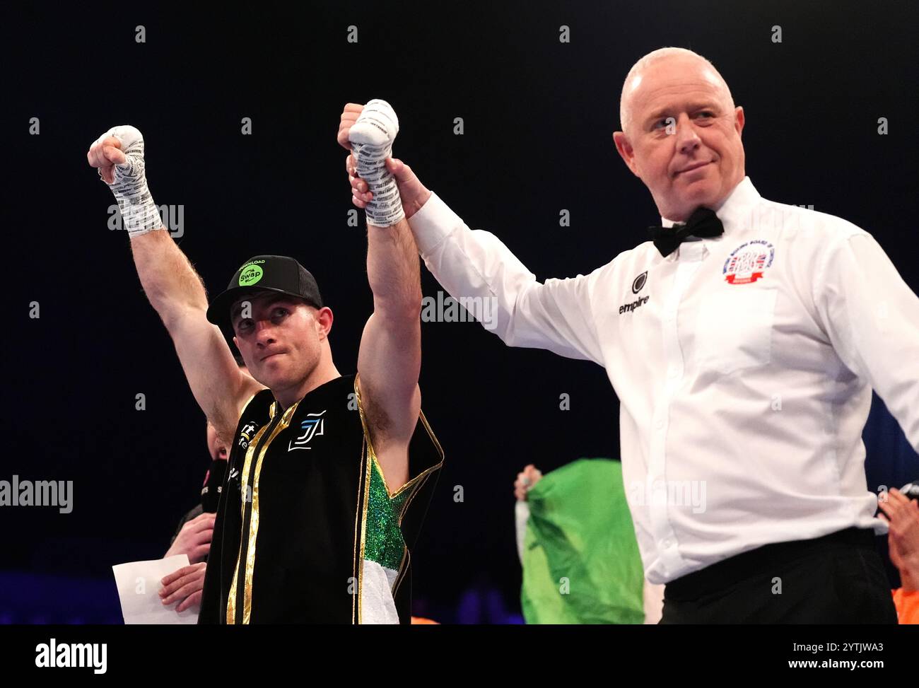 Pierce O'Leary celebrates victory against Jose Edgardo Perdomo (not ...