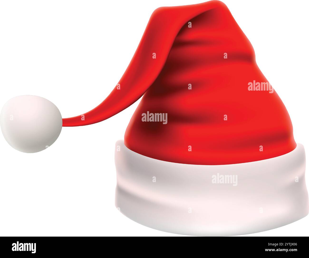 Red and white santa hat embodying the joyful spirit of christmas ...
