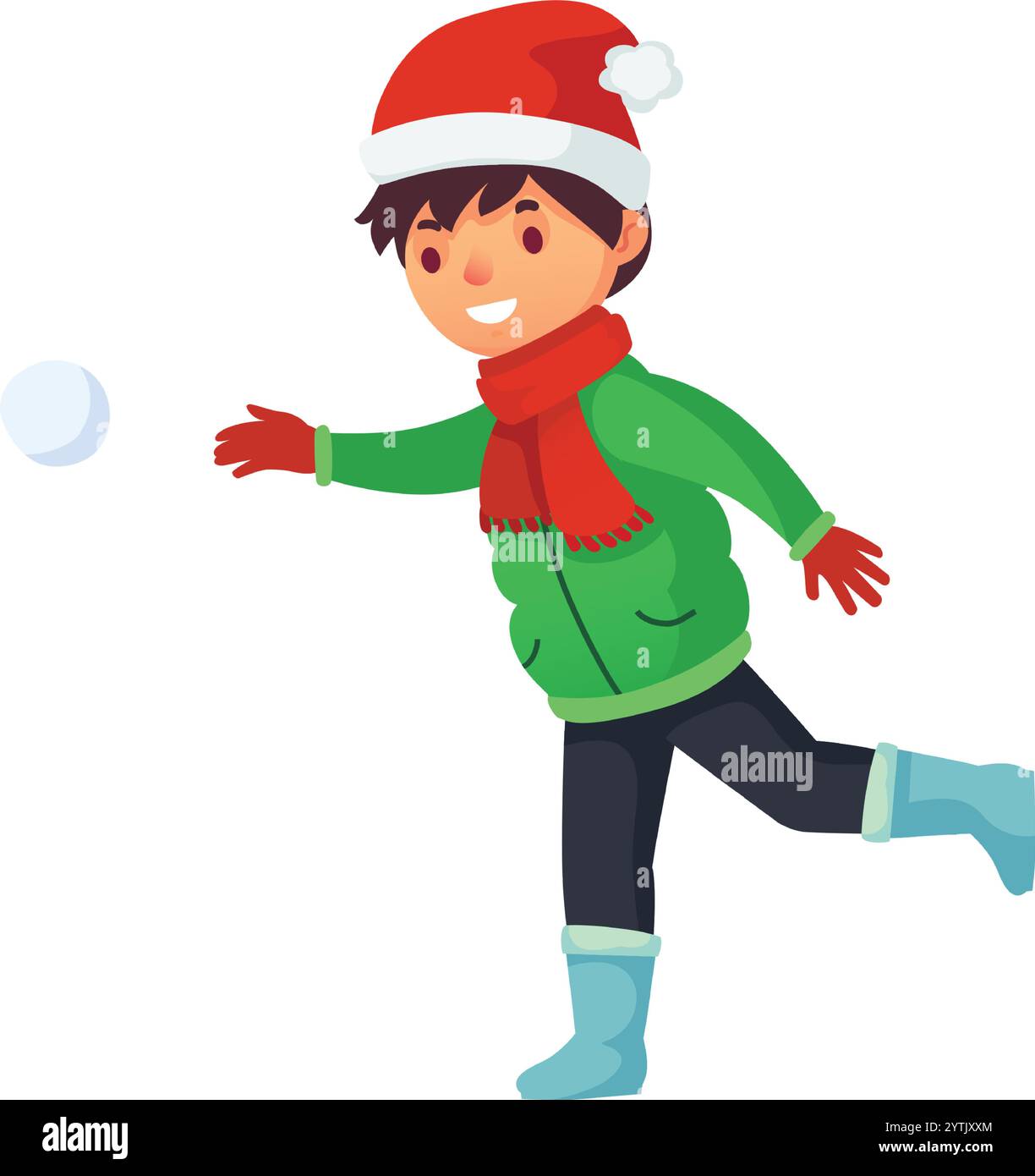 Snowball activity Stock Vector Images - Alamy