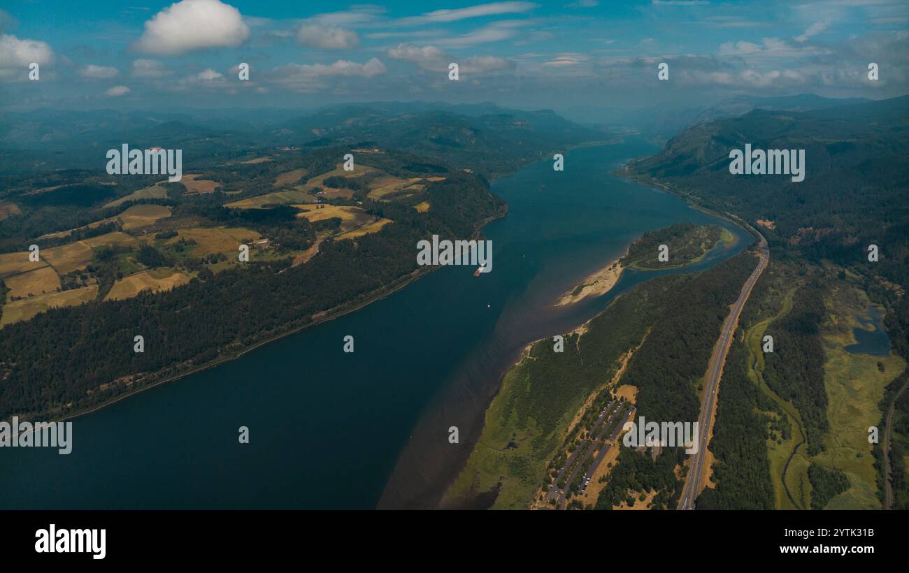 JULY 2024, PORTLAND, OREGON - aerial view of Portland's Women's View ...