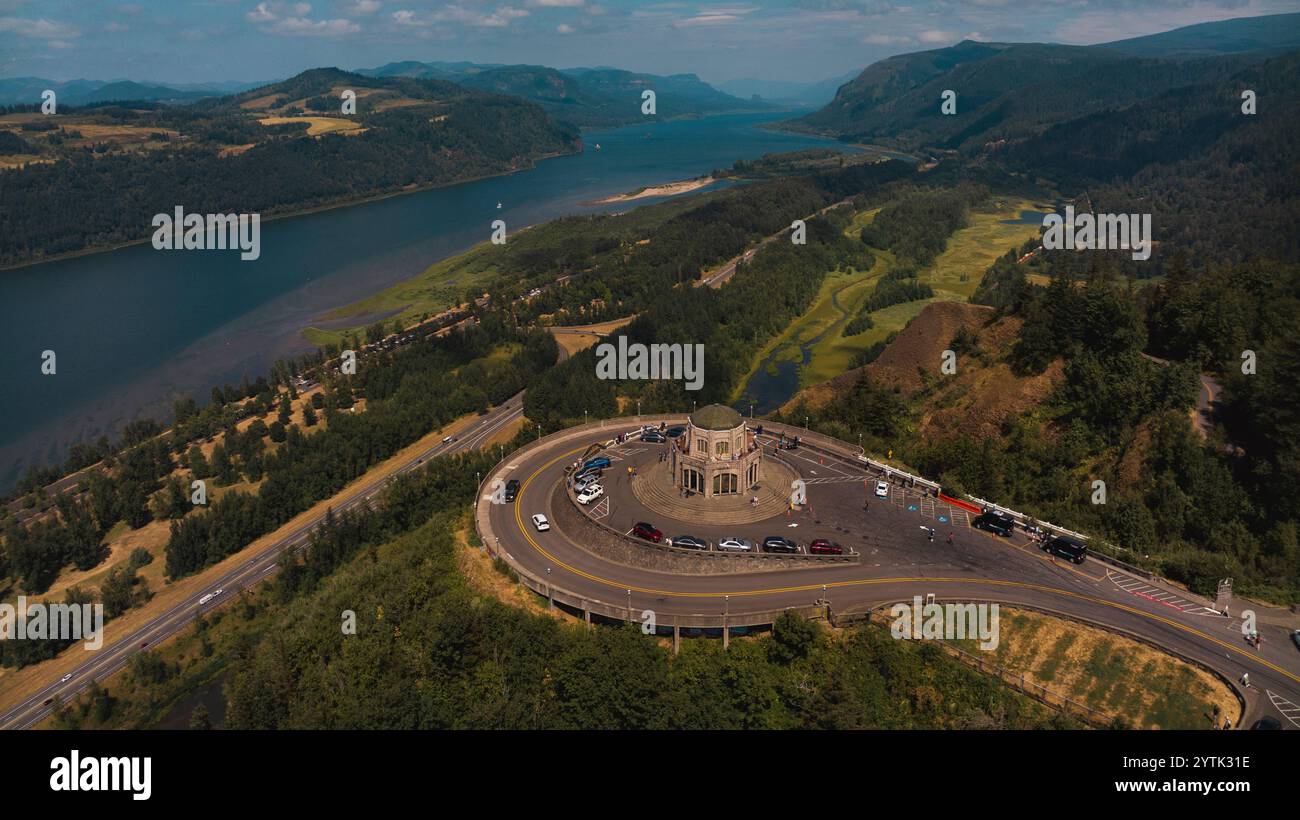 JULY 2024, PORTLAND, OREGON - aerial view of Portland's Women's View ...