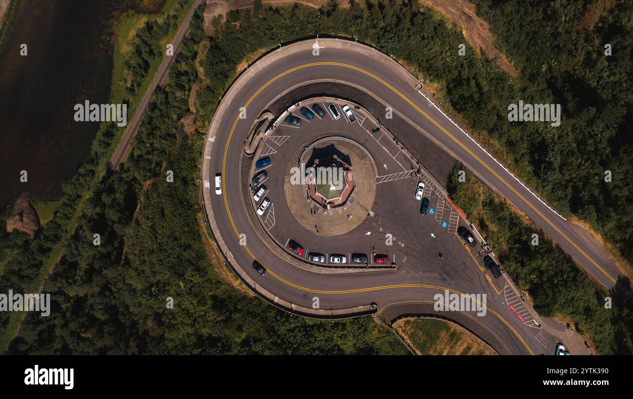 JULY 2024, PORTLAND, OREGON - aerial view of Portland's Women's View ...