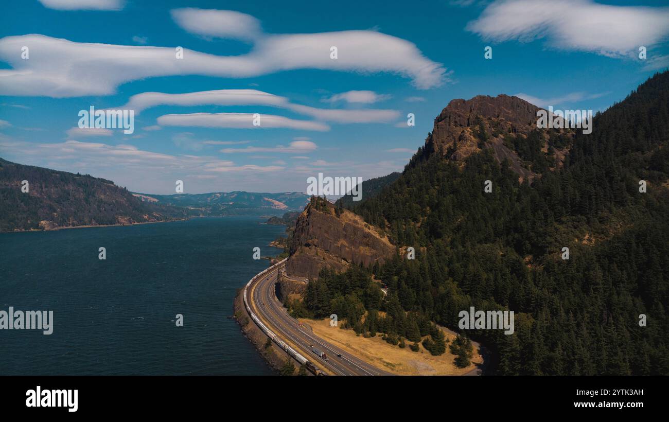 JULY 2024, PORTLAND, OREGON - aerial view of Portland's Women's View ...
