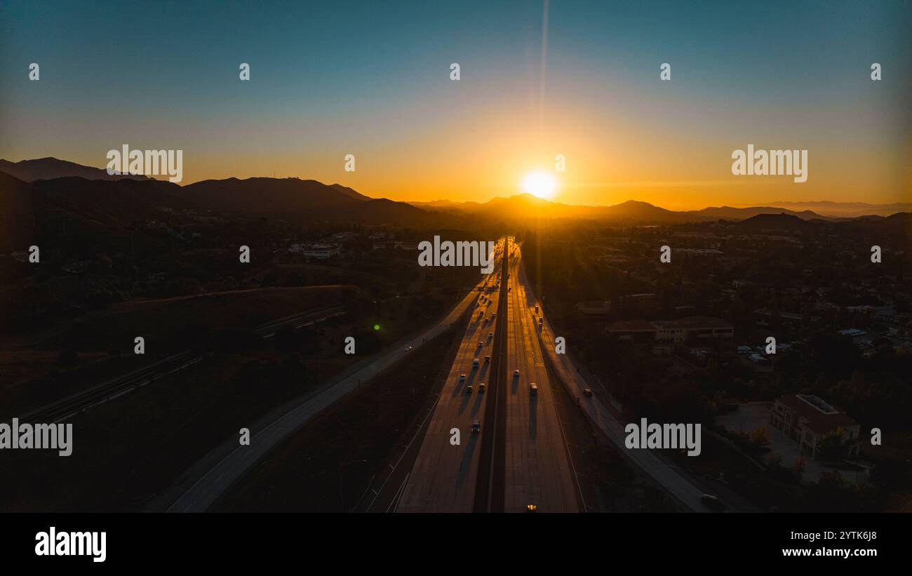 Aerial landscape ventura freeway 101 hi-res stock photography and images - Alamy