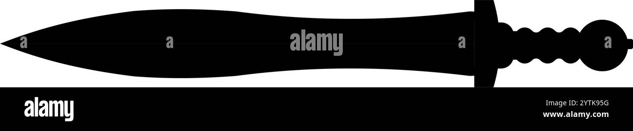 gladius sword - silhouette Stock Vector Image & Art - Alamy