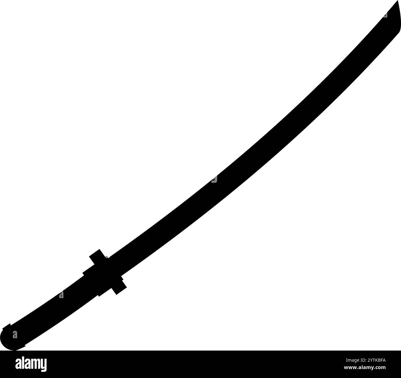 Japanese katana sword Stock Vector Image & Art - Alamy