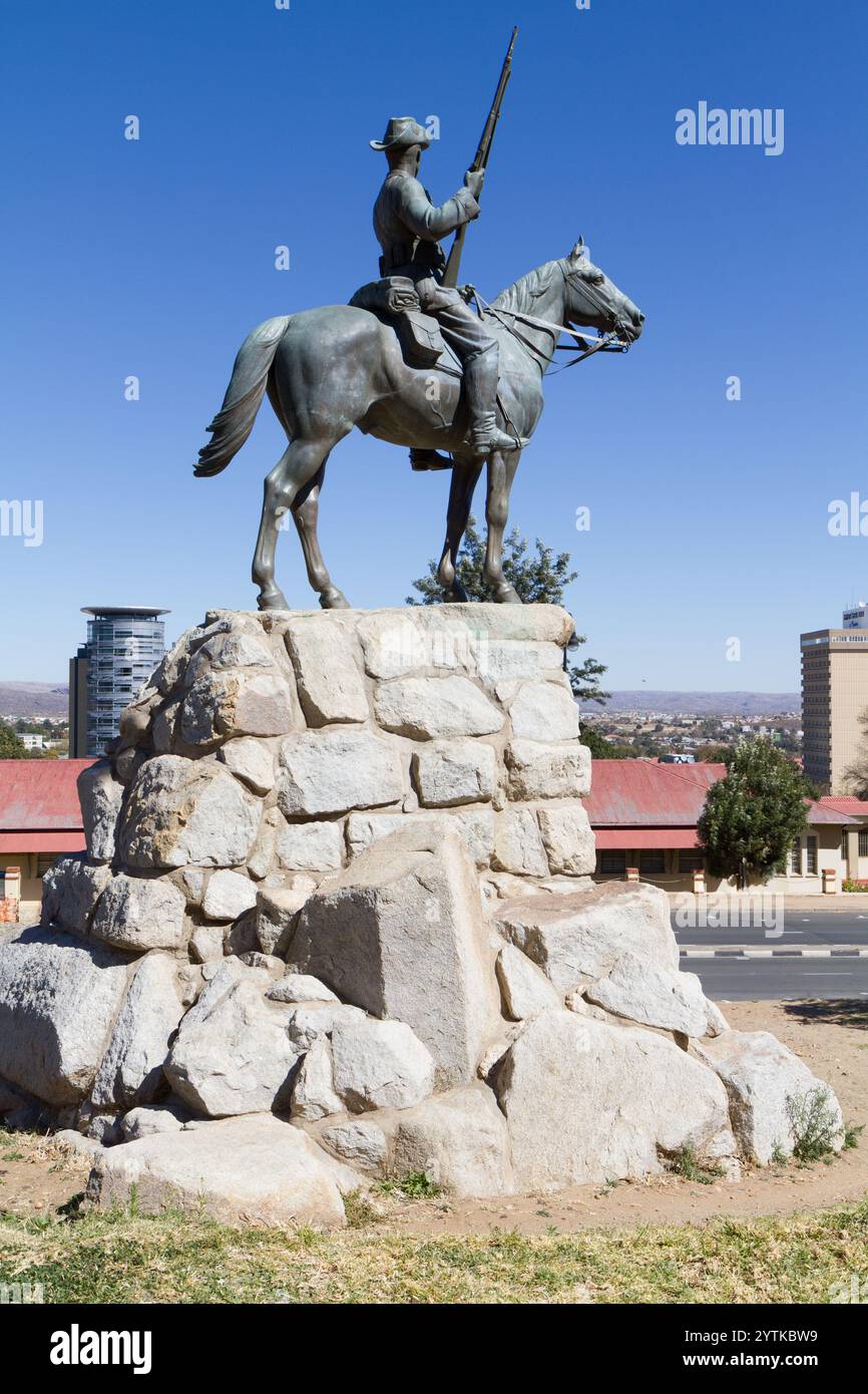 Equestrian Monument in Windhoek, Namibia Stock Photo - Alamy