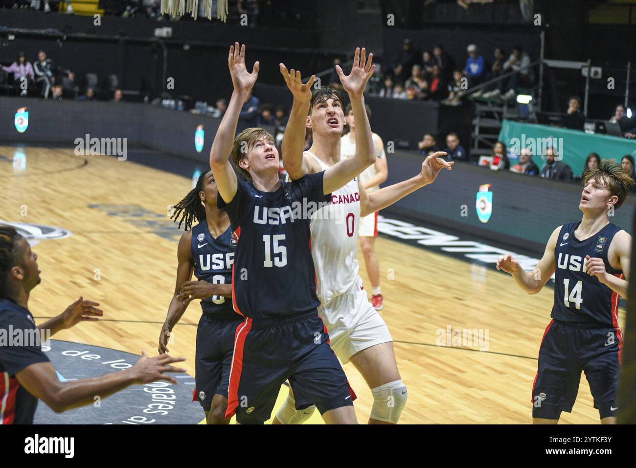 Olivier Rioux (Canada), Daniel Jacobsen (USA). FIBA Basketball Americup ...