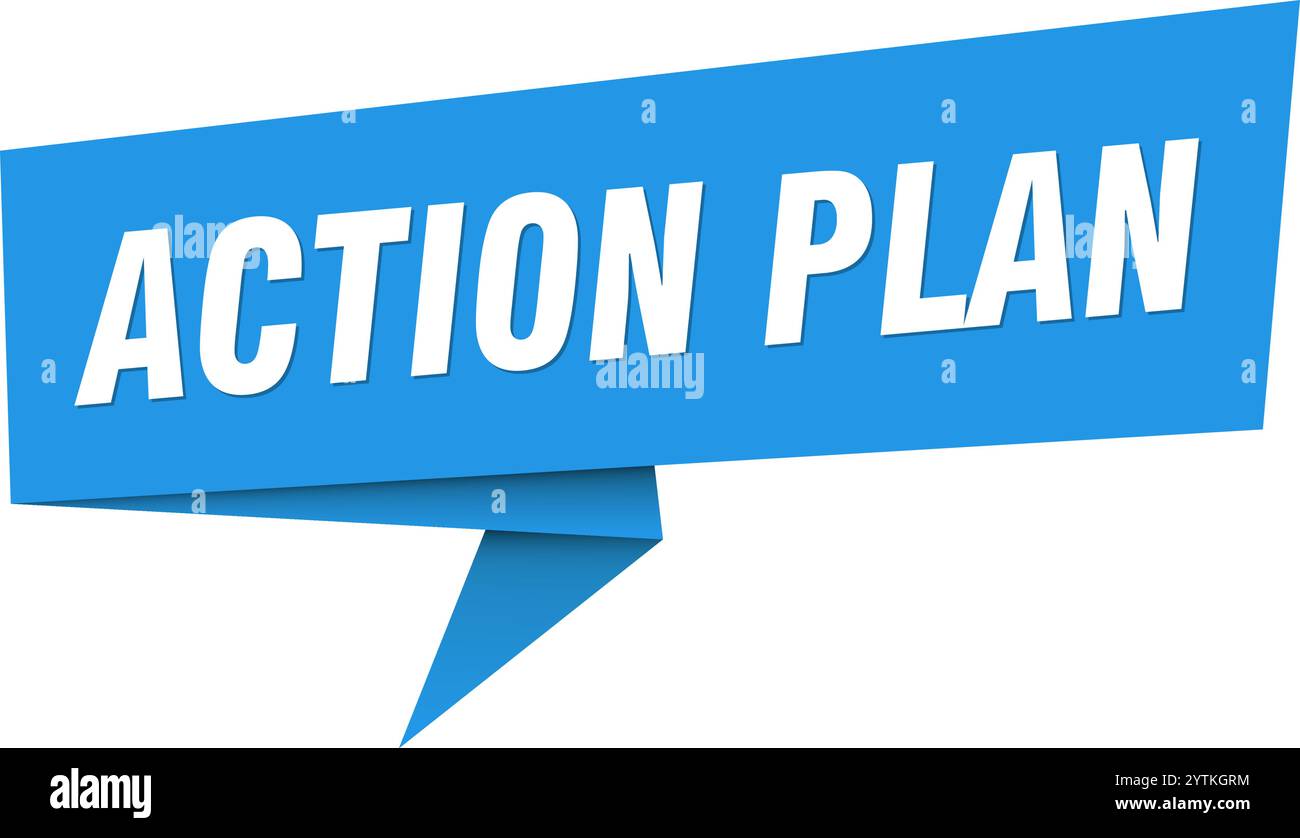 action plan banner. action plan speech bubble, label, sticker, ribbon ...