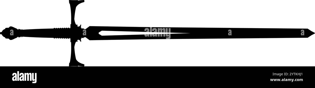 medieval sword silhouette Stock Vector Image & Art - Alamy