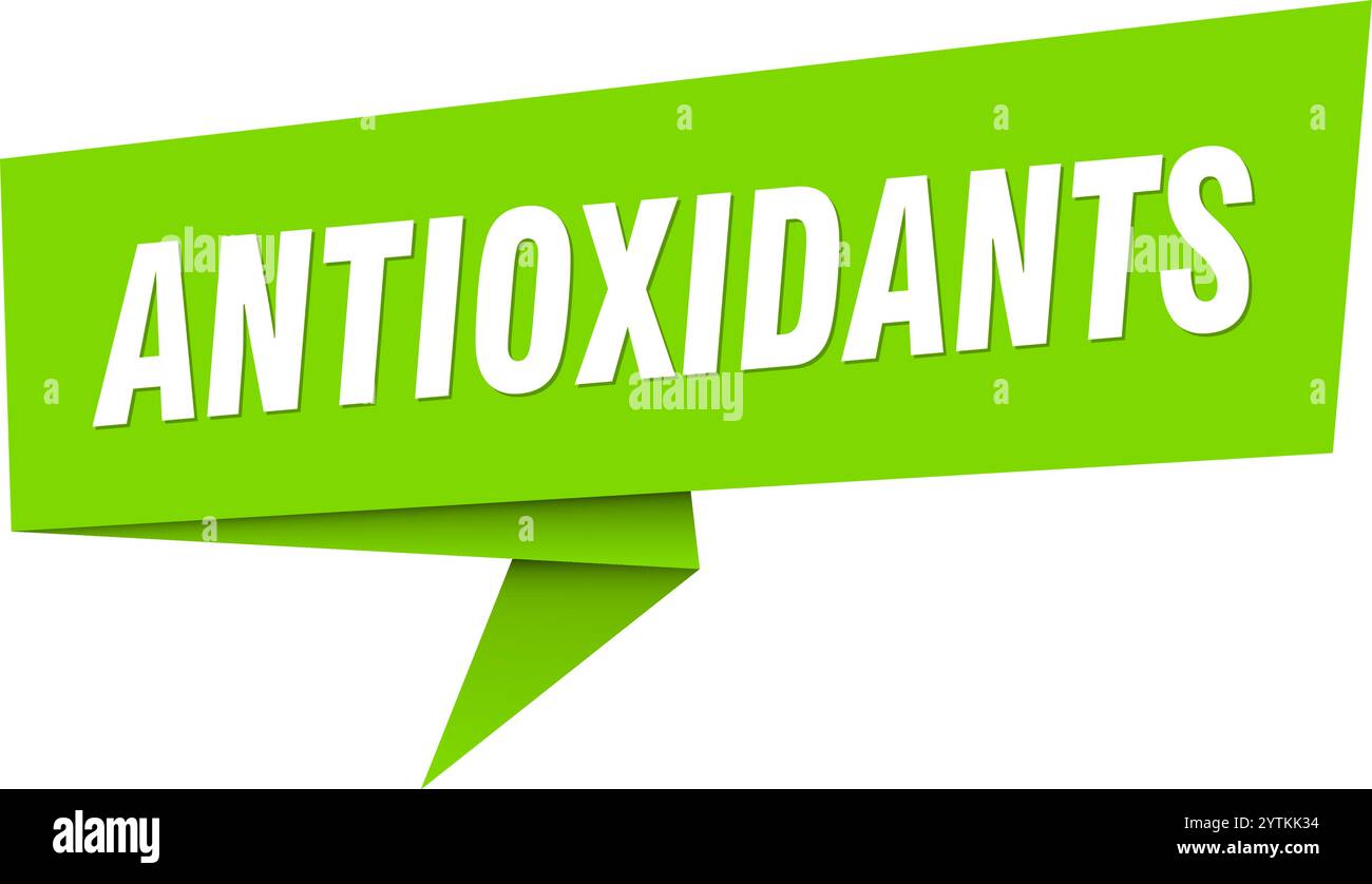 antioxidants banner. antioxidants speech bubble, label, sticker, ribbon ...