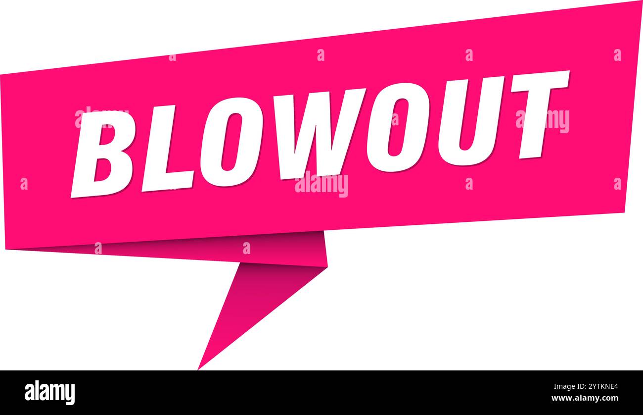 blowout banner. blowout speech bubble, label, sticker, ribbon, sign ...