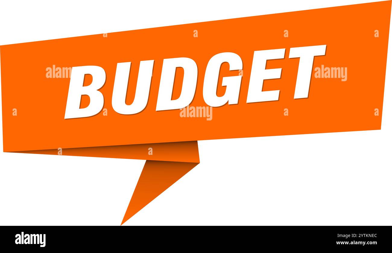 budget banner. budget speech bubble, label, sticker, ribbon, sign ...