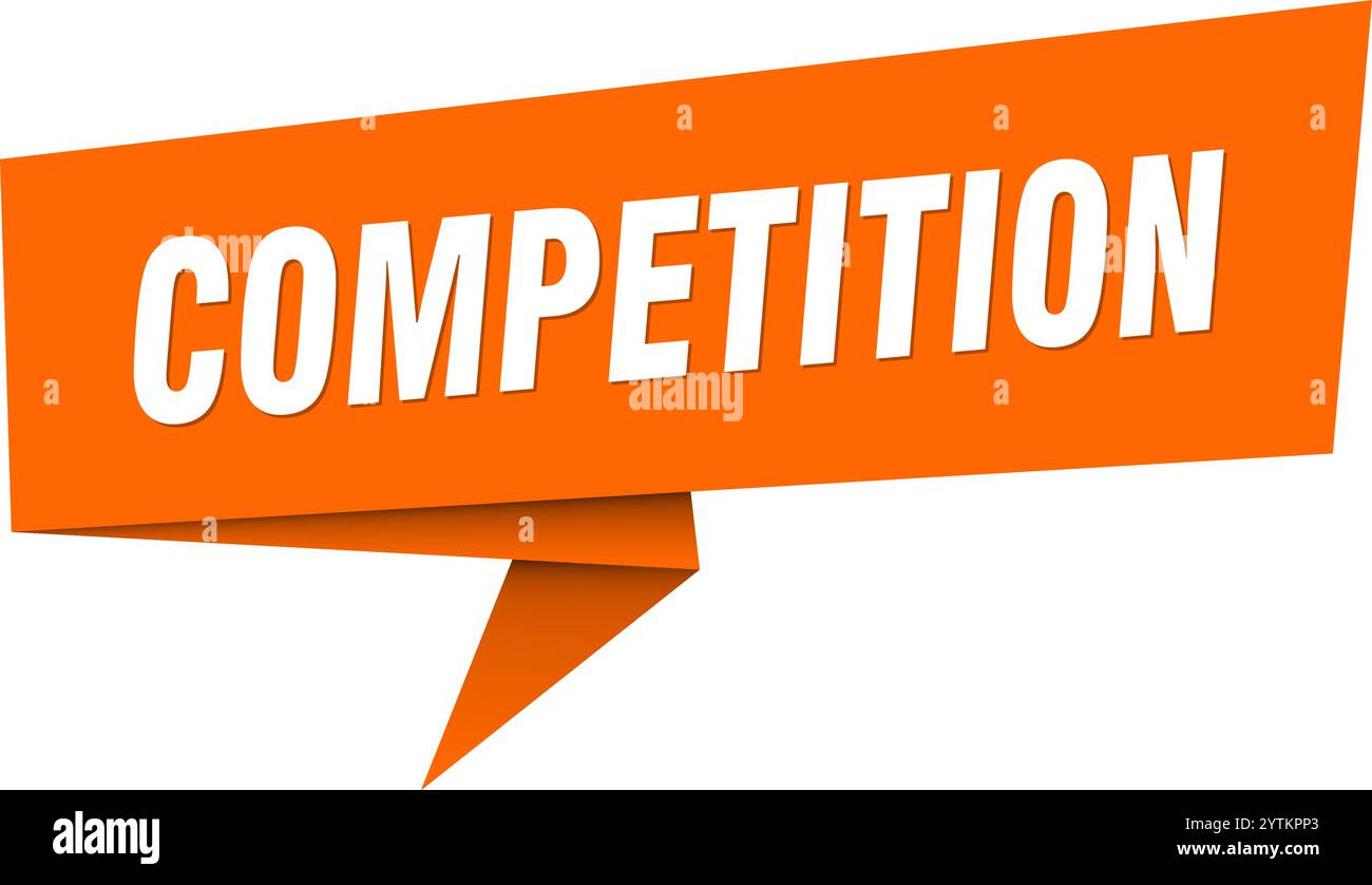 competition banner. competition speech bubble, label, sticker, ribbon ...