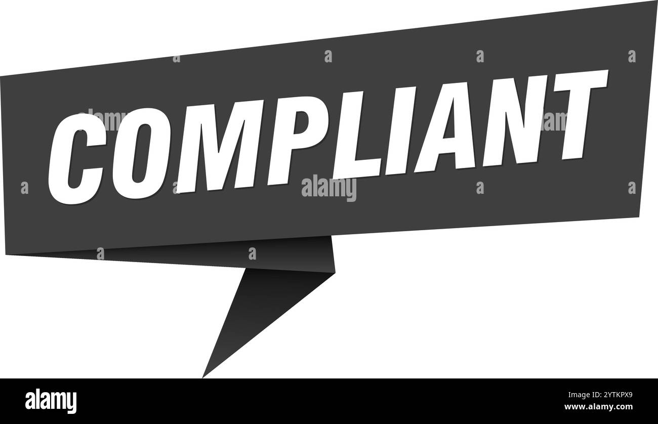 compliant banner. compliant speech bubble, label, sticker, ribbon, sign ...