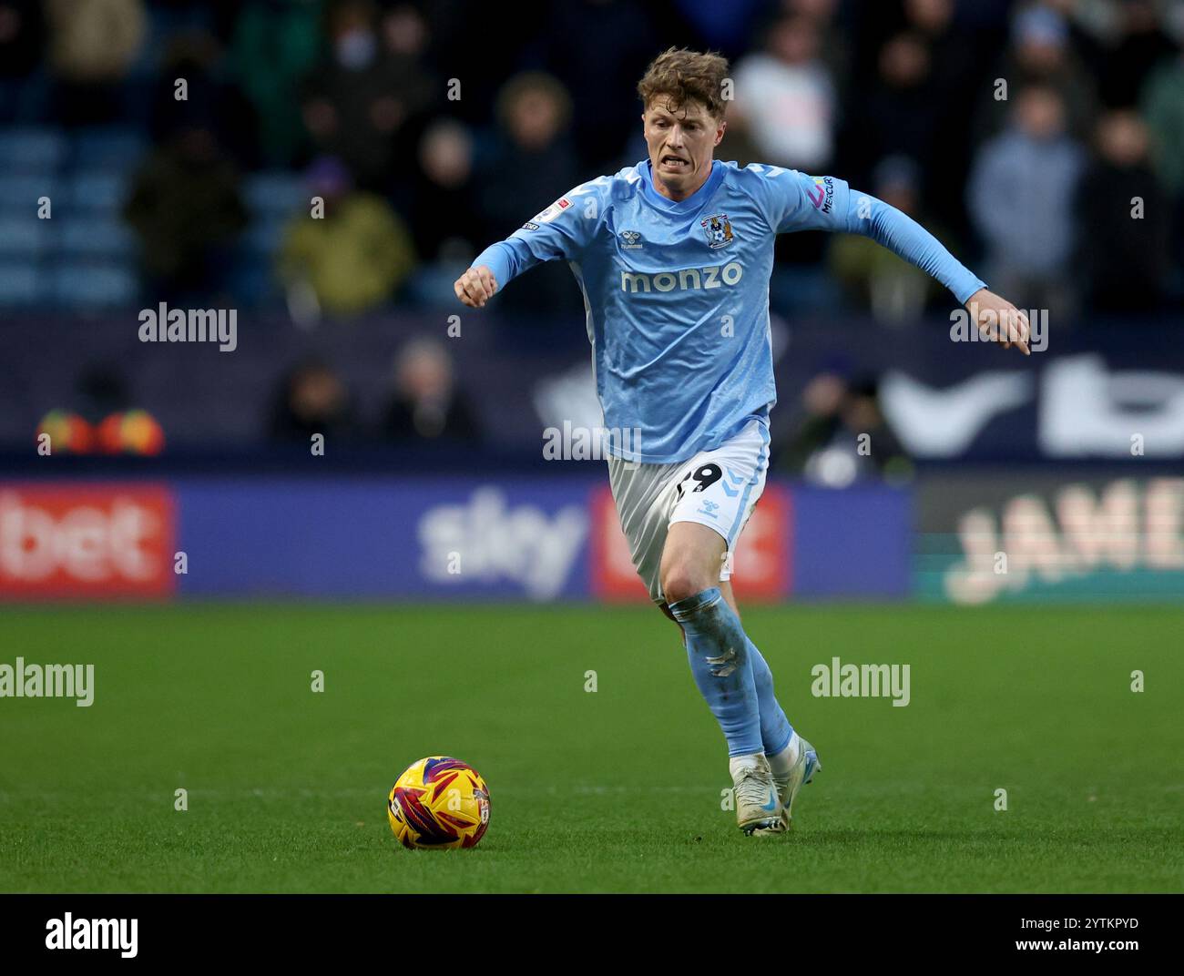 Coventry City’s Victor Torp in action during the Sky Bet Championship ...