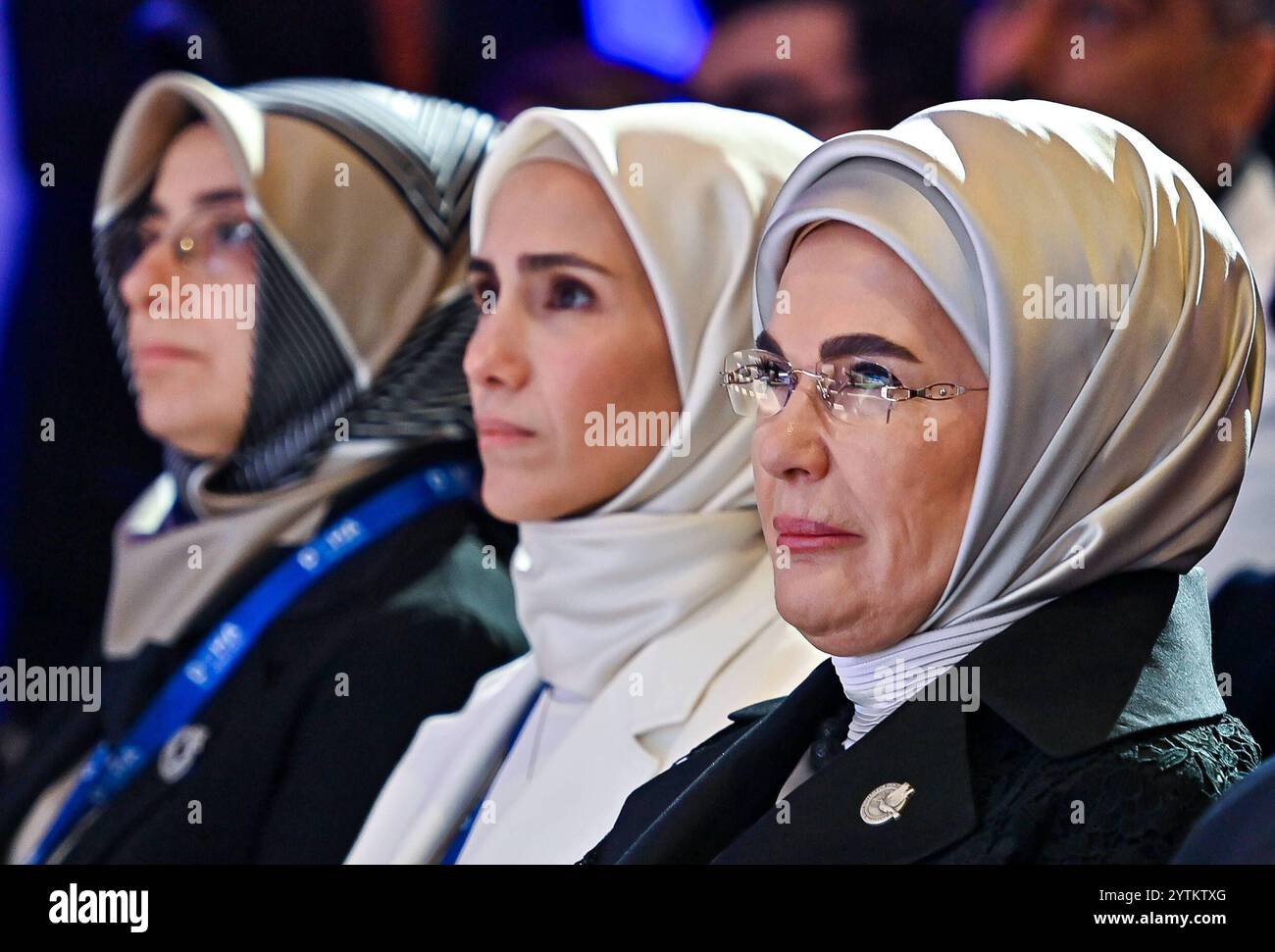 DOHA FORUM 2024 Turkish First Lady Emine Erdogan R attends the Doha ...
