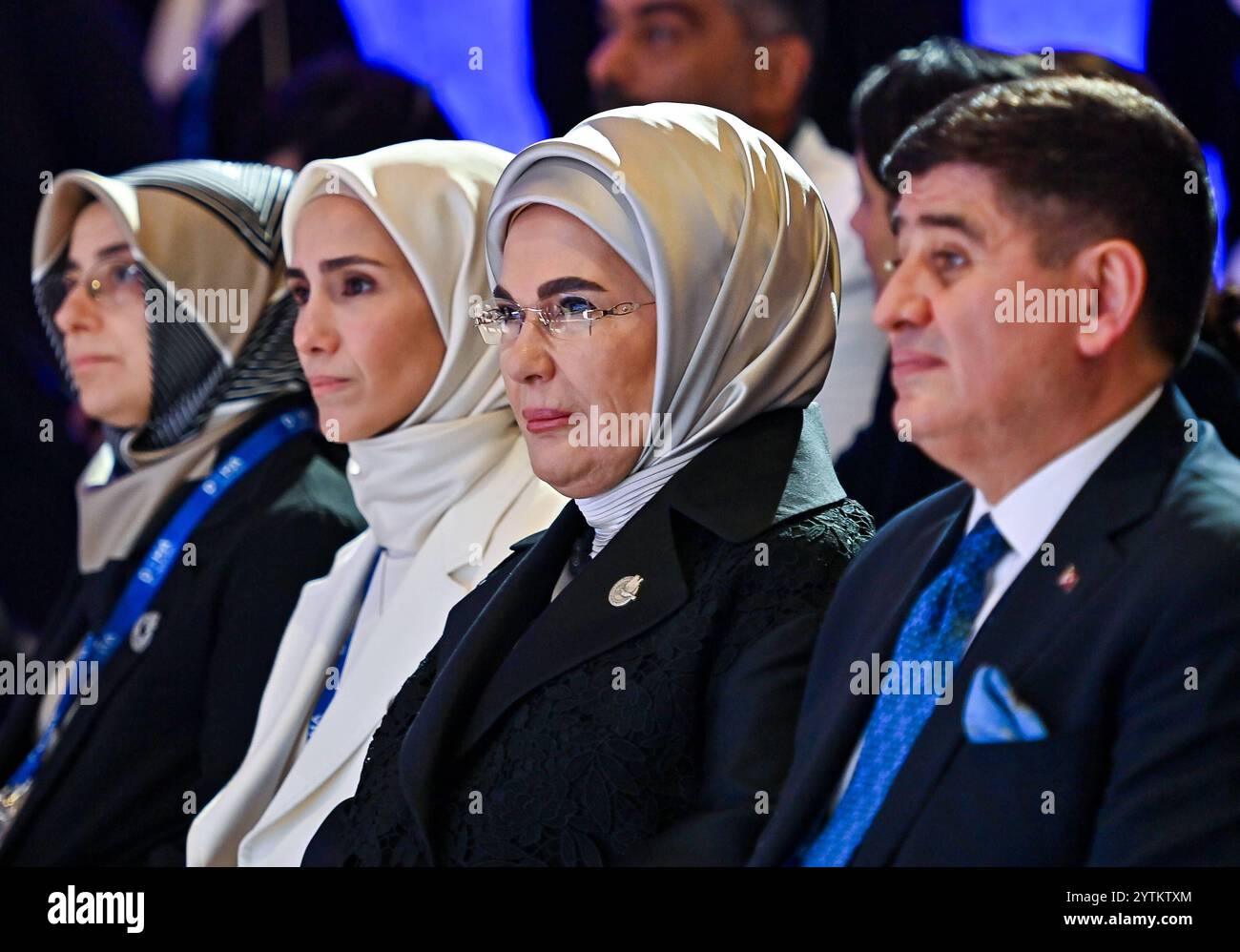 DOHA FORUM 2024 Turkish First Lady Emine Erdogan 2-R attends the Doha ...