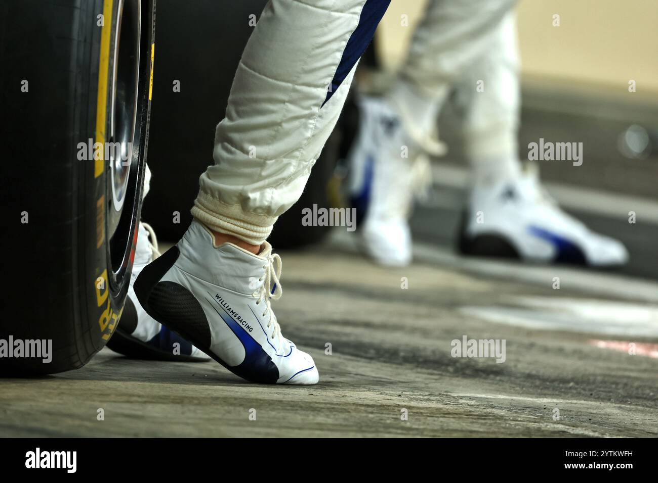 Abu Dhabi, Abu Dhabi. 07th Dec, 2024. Williams Racing boots at a team ...