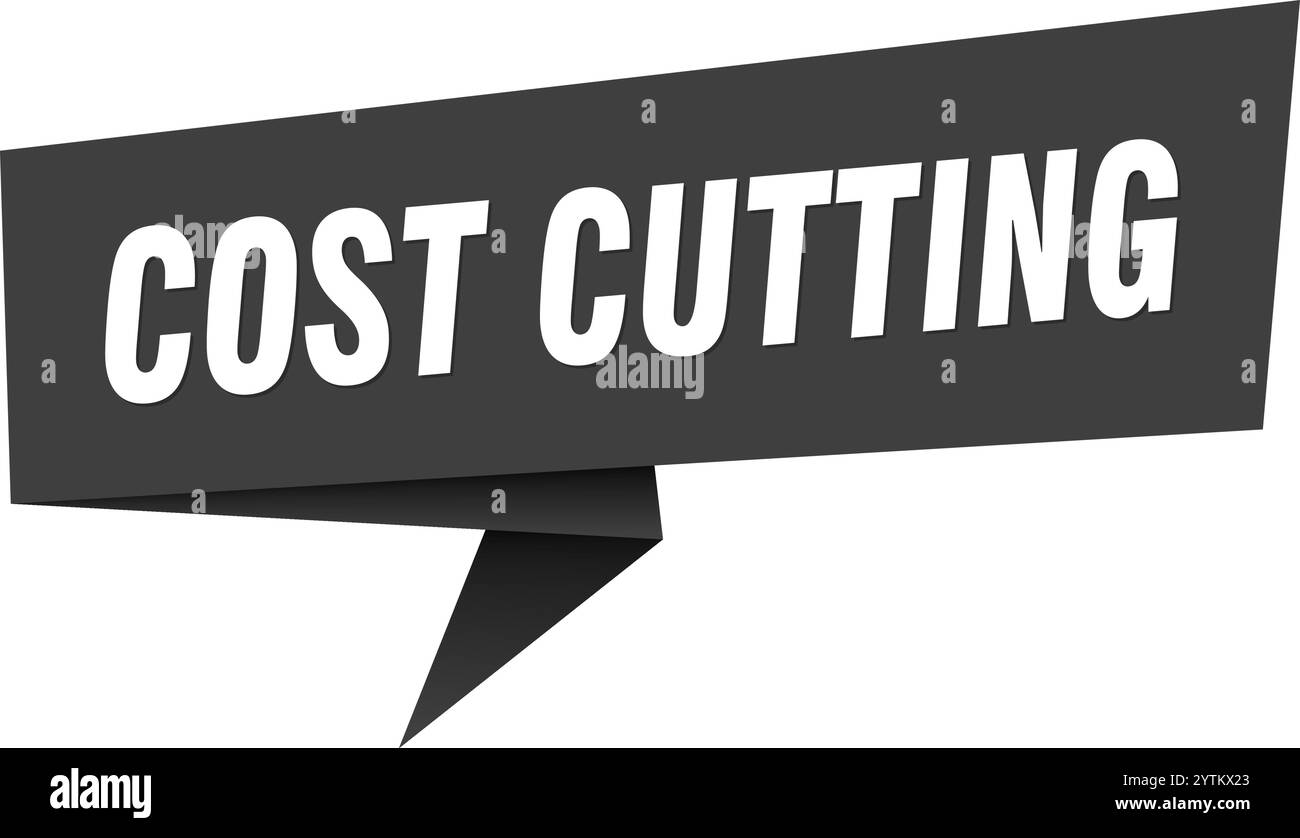 cost cutting banner. cost cutting speech bubble, label, sticker, ribbon ...