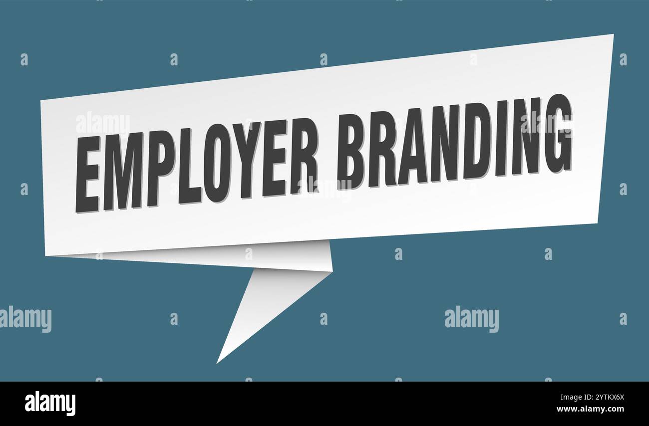 employer branding banner. employer branding speech bubble, label ...